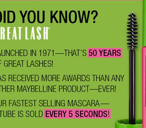 H iconic mascara “Great Lash” της Maybelline, γιορτάζει τα 50 της ...